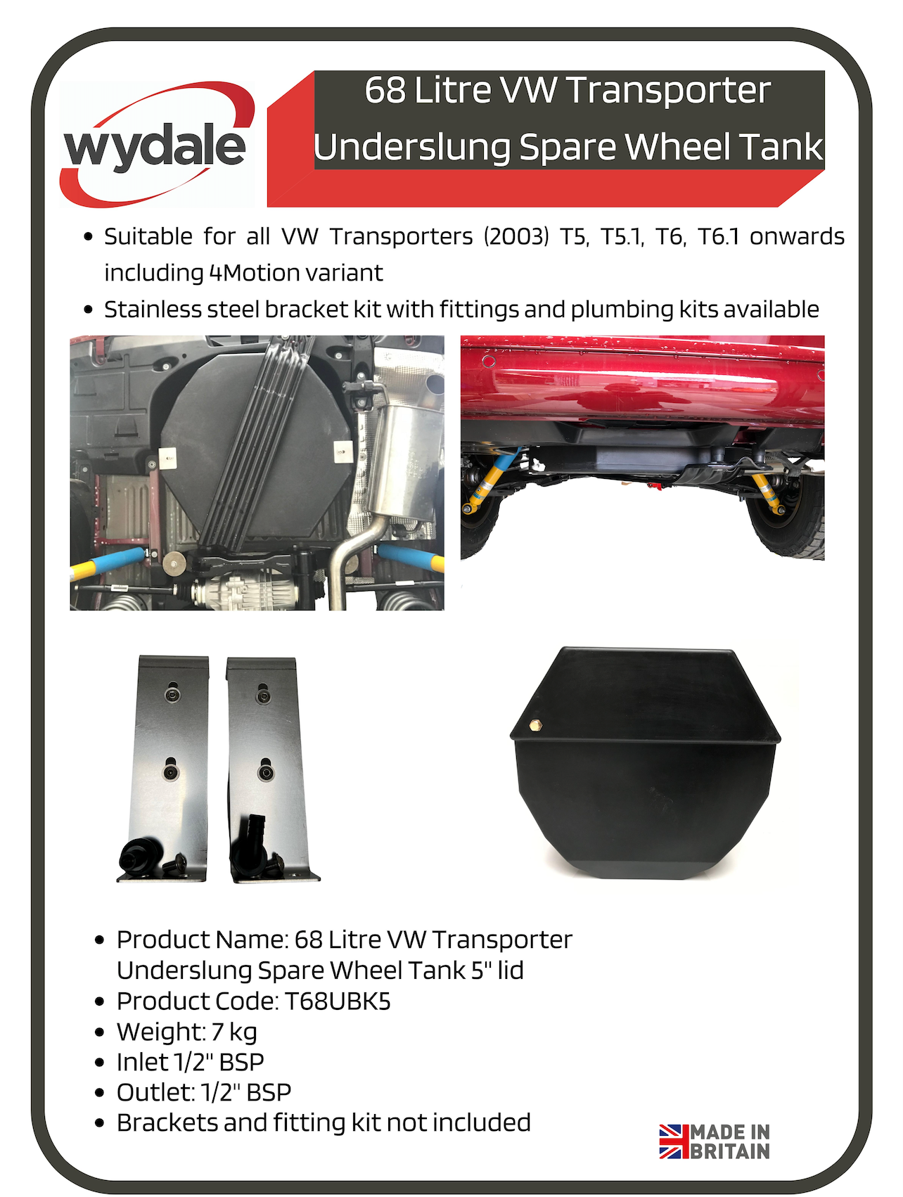 Spare wheel tanks - 68 Liter – Motexion Australia